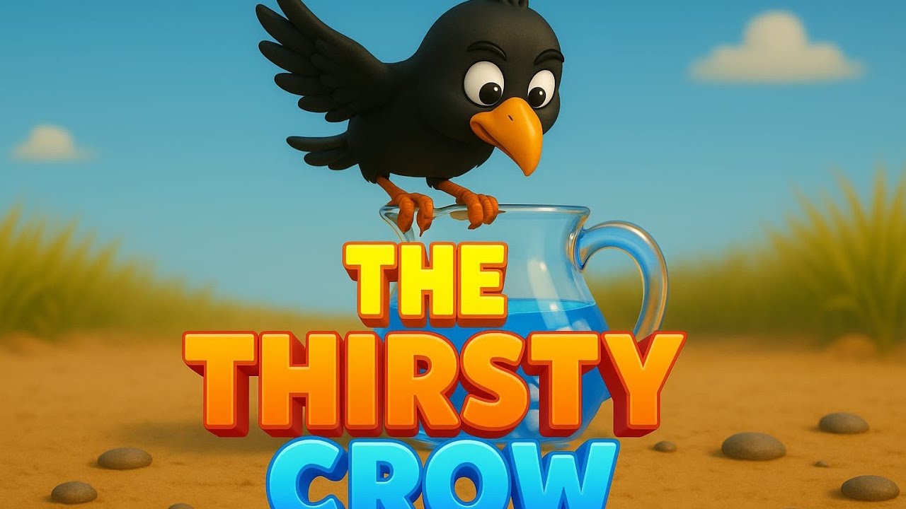 The Thirsty Crow | Moral Story for Kids | 3D Cartoon Animation ...