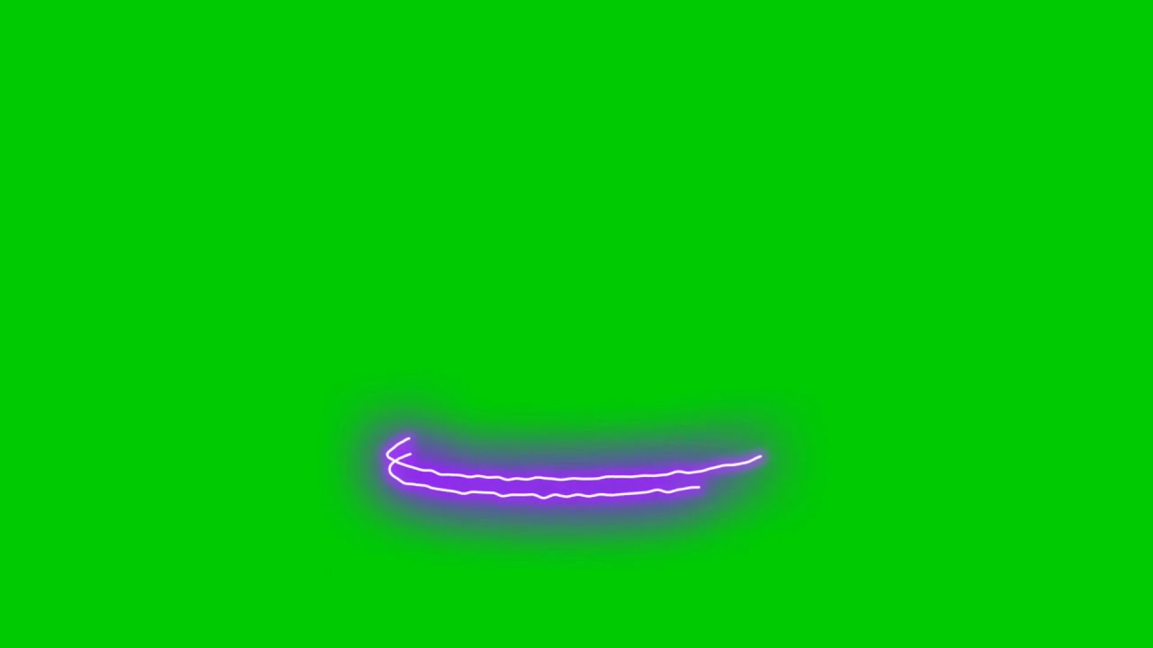 Neon Glow Green Screen Animations - YouTube