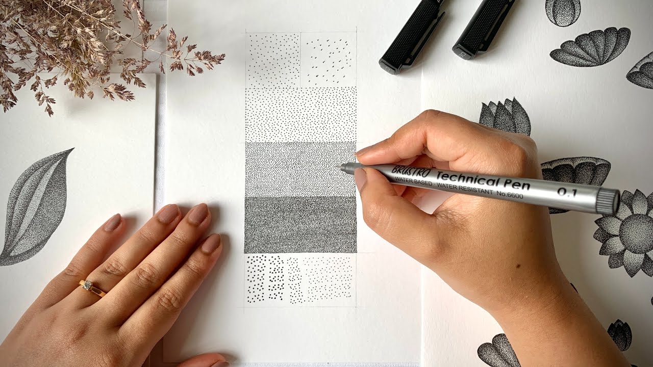 How to start Stippling- Beginners Tutorial 2 | Why not to connect the ...