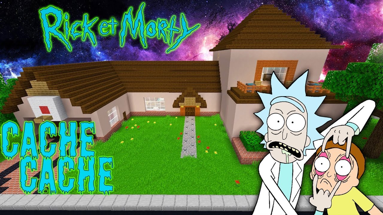 CACHE CACHE SUR MINECRAFT MAP RICK ET MORTY ! PS4 FR - YouTube