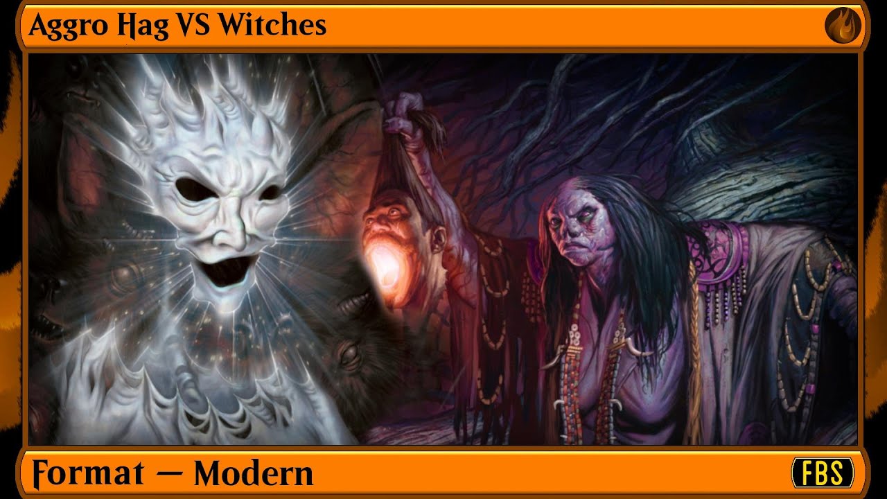 MtG Modern Gameplay - Aggro Hag VS Witches - YouTube