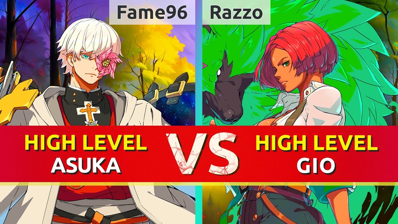 GGST Fame96 (Asuka) vs Razzo (Giovanna). Guilty Gear Strive High Level ...