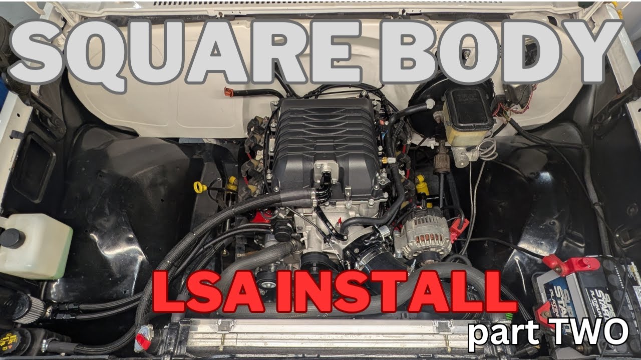 Square Body LSA Supercharger Install Part 2 - YouTube
