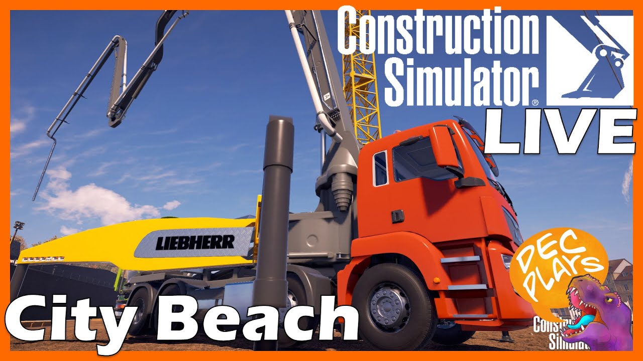 City Beach Building - Construction Simulator - Cosplay LIVE - YouTube