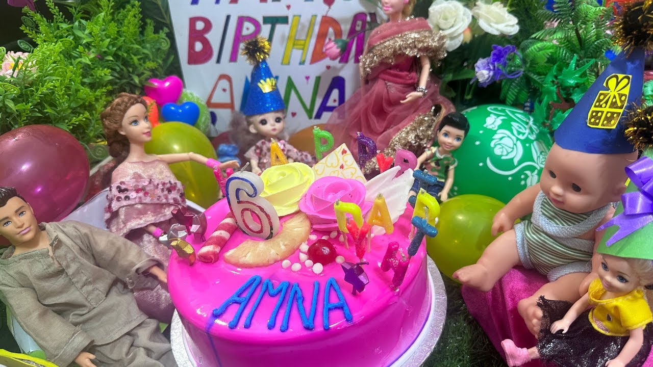 Barbie Doll Whole Day Routine In Tiny Village/Amna Ka Birty Day/part 29 ...