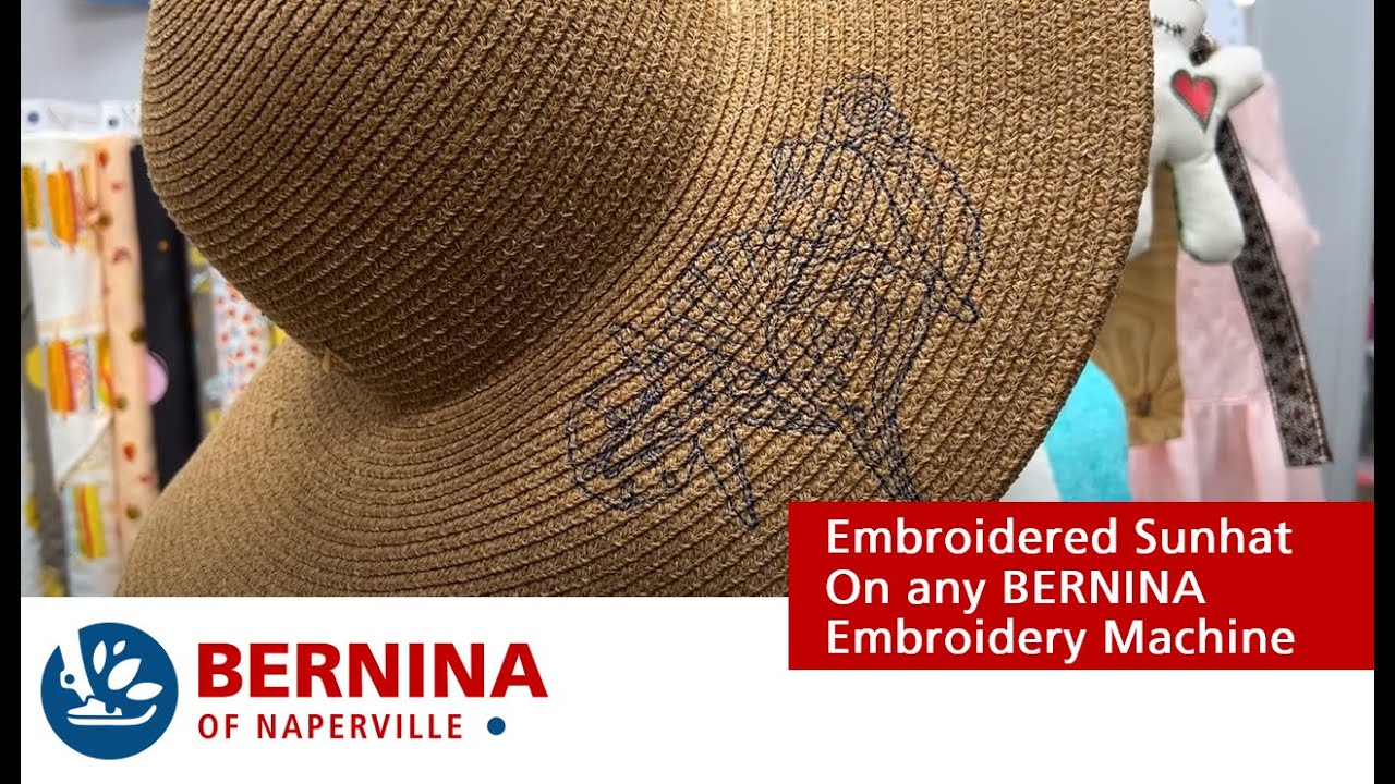 How to Embroider a Sunhat - YouTube