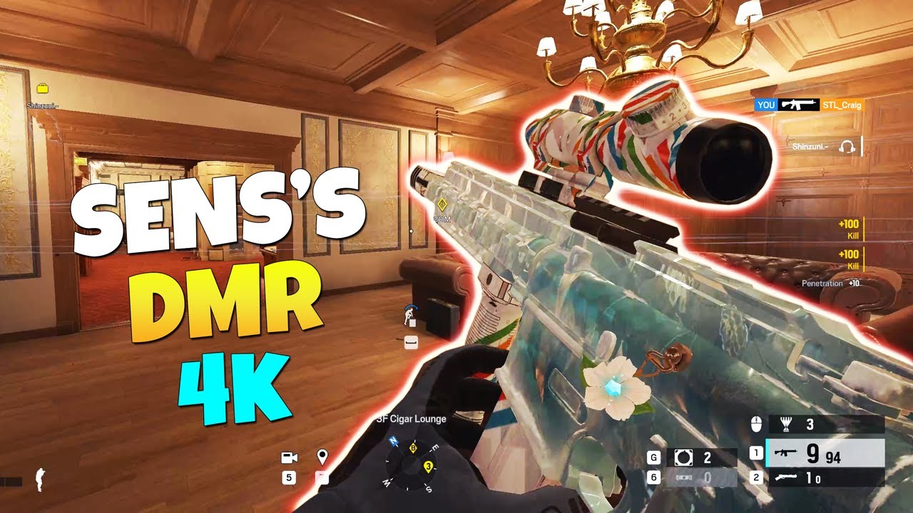 Crazy Sens DMR 4K - Rainbow Six Siege - YouTube