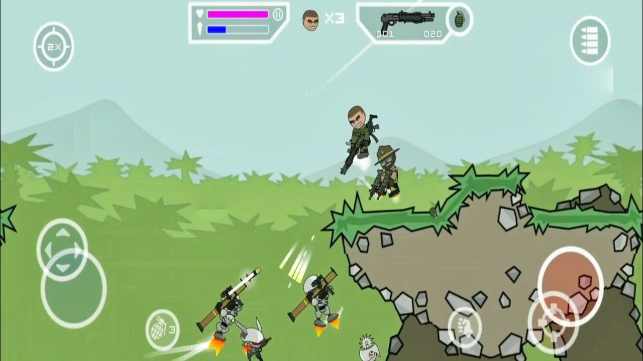Mini militia - Doodle army 2 || offline game || king of games || - YouTube