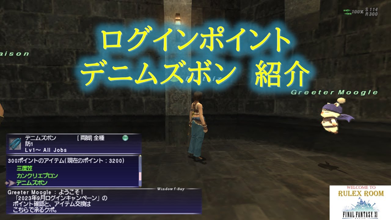 【FF11】デニムズボン 紹介 - YouTube