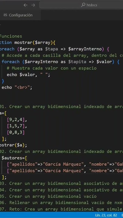 Crear una lista de Autores con Arrays asociativos #php #coding #tutorial #programar - YouTube
