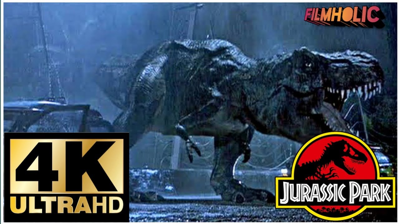 JURASSIC PARK (1993) Movie Clips T-Rex Scene - YouTube