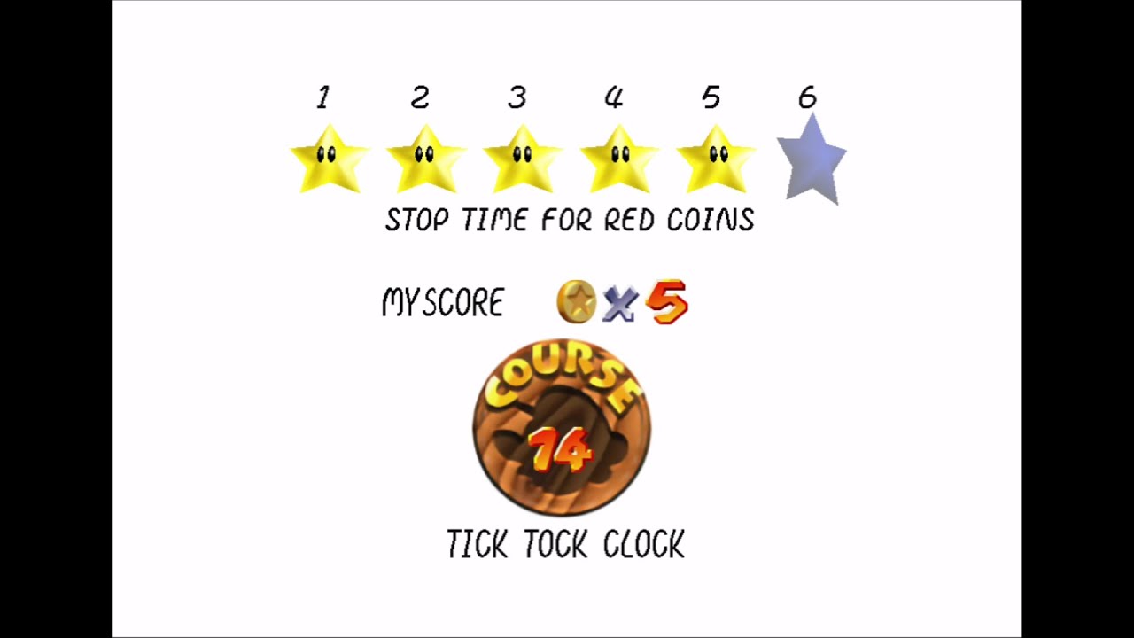 Super Mario 64 | Tick Tock Clock - Stop Time for Red Coins - YouTube