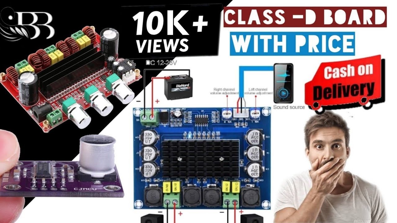 Class d Amplifier board review with detail and price - YouTube