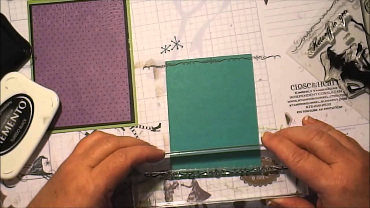 Halloween Card with the "wicked" stamp set from Close to my Heart - YouTube