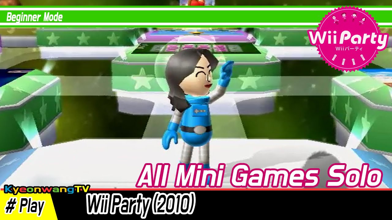 Wii Party - All Mini Games Solo (Beginner Mode) Player Fellina - YouTube