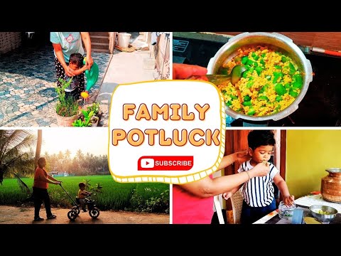 Family Potluck||Daily Routine||What we ate in a day||nutrition food ...