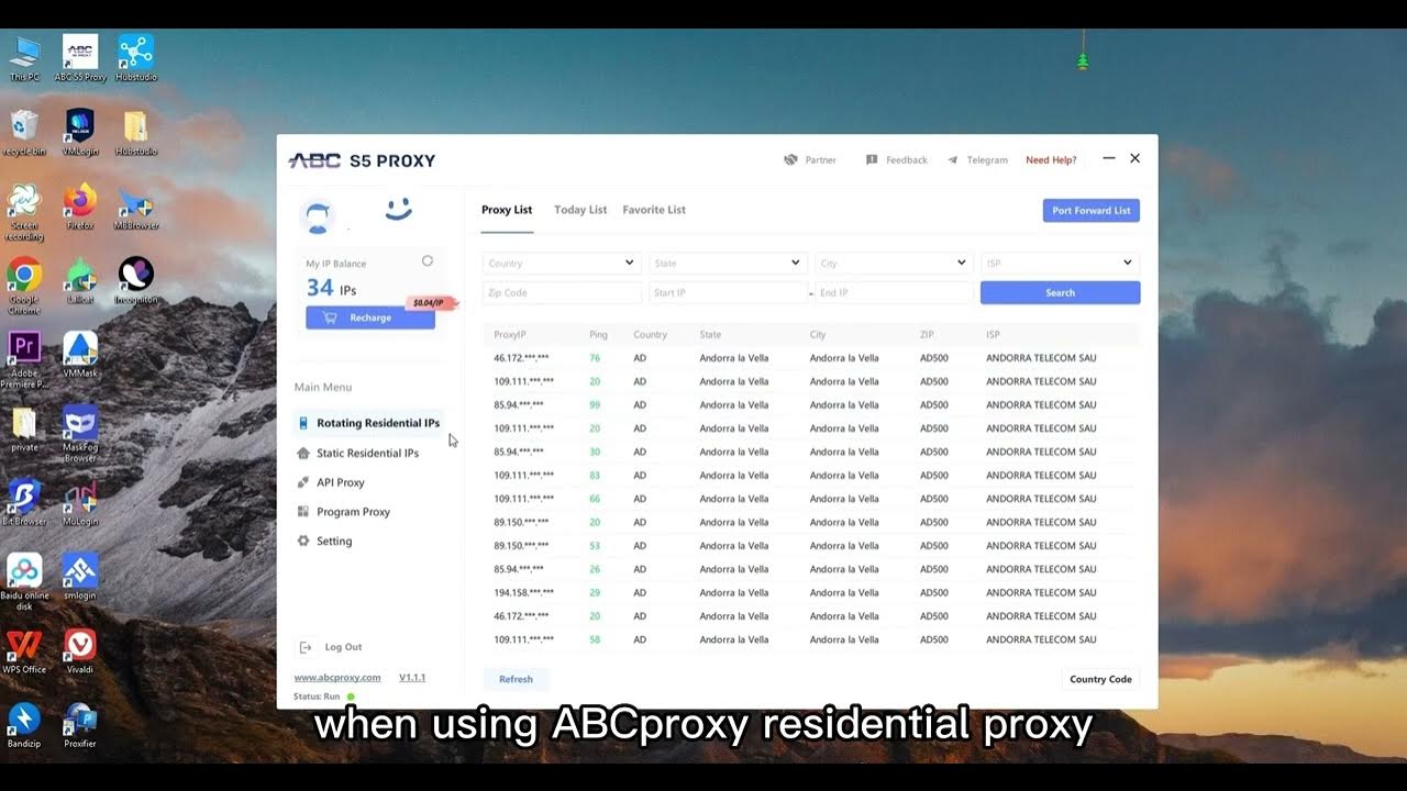 ABCproxy client Favorite List has the role of a collection #SOCKS - YouTube