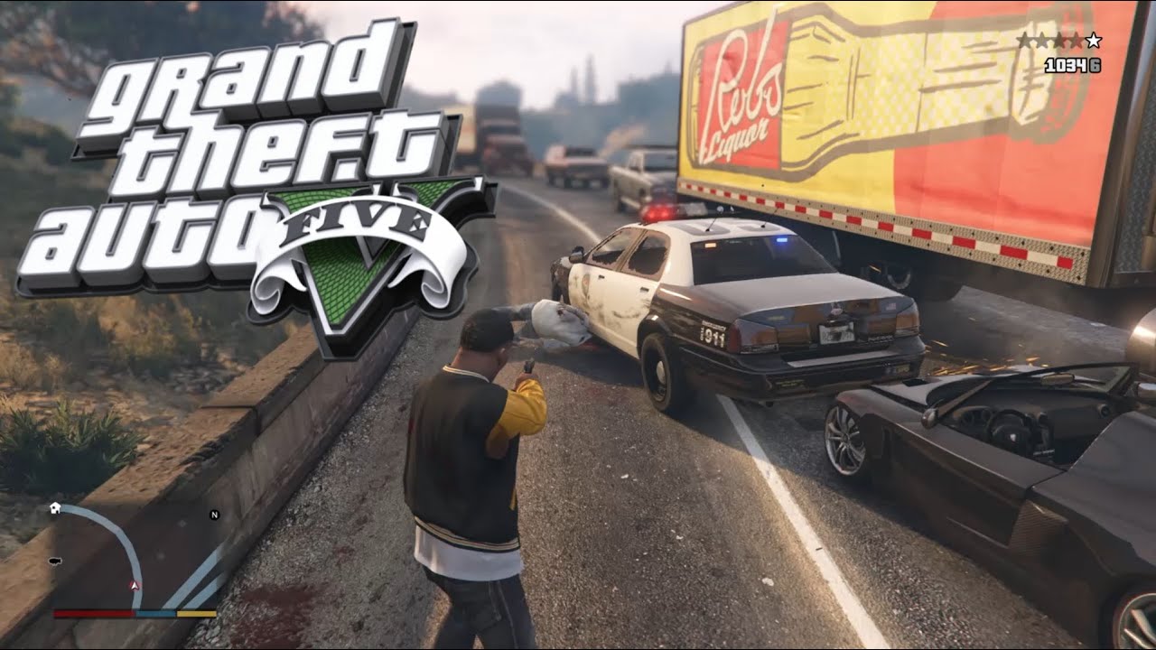 GTA 5 Police Pursuit Driving Police car Ultimate Simulator crazy chase ...