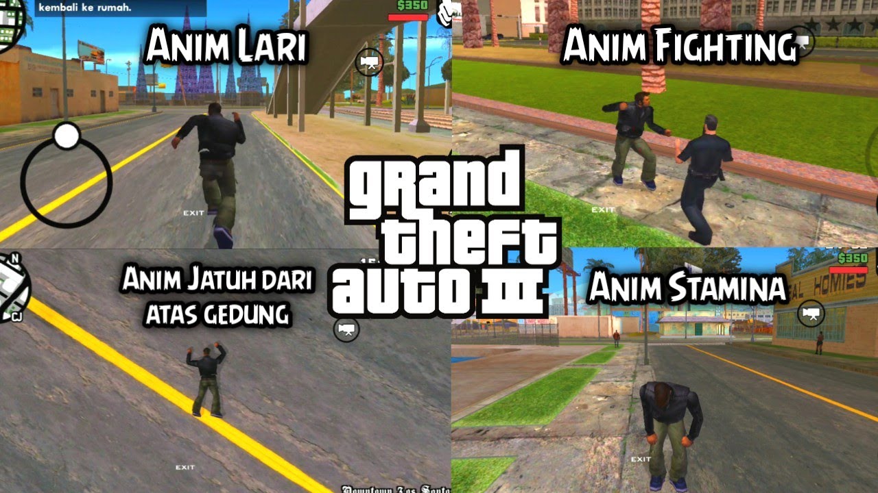 MOD ANIM GTA 3 GTA SA ANDROID - YouTube