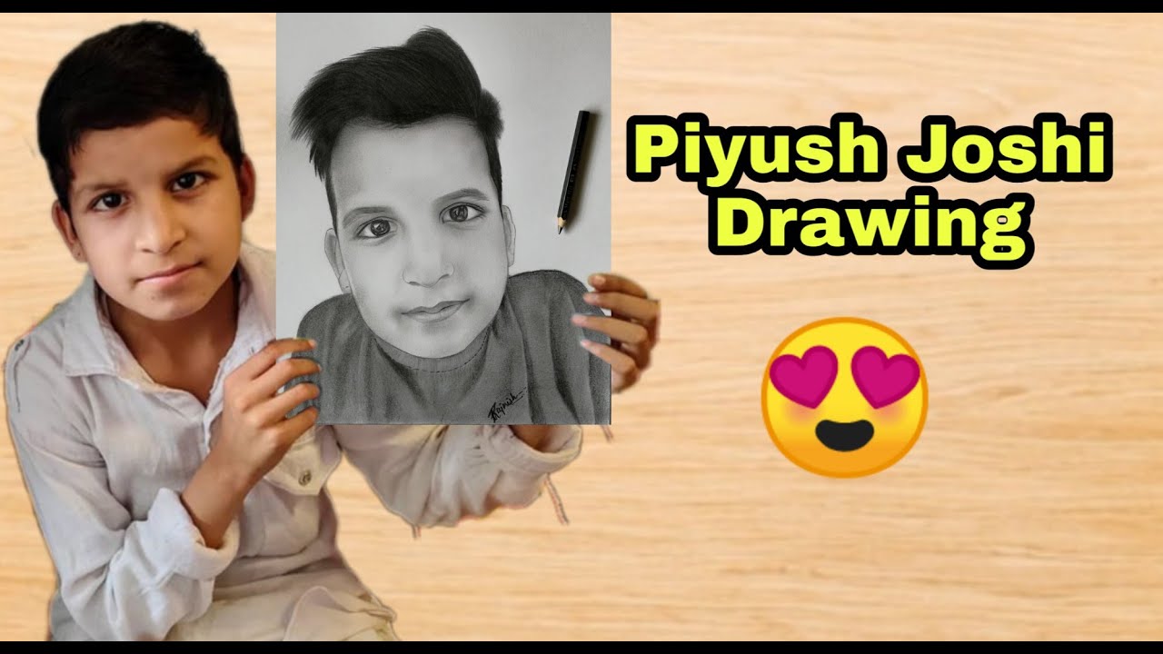 Piyush Joshi Drawing 😍 | Pencil Sketch | Surprise for Piyush Joshi 😱 ...
