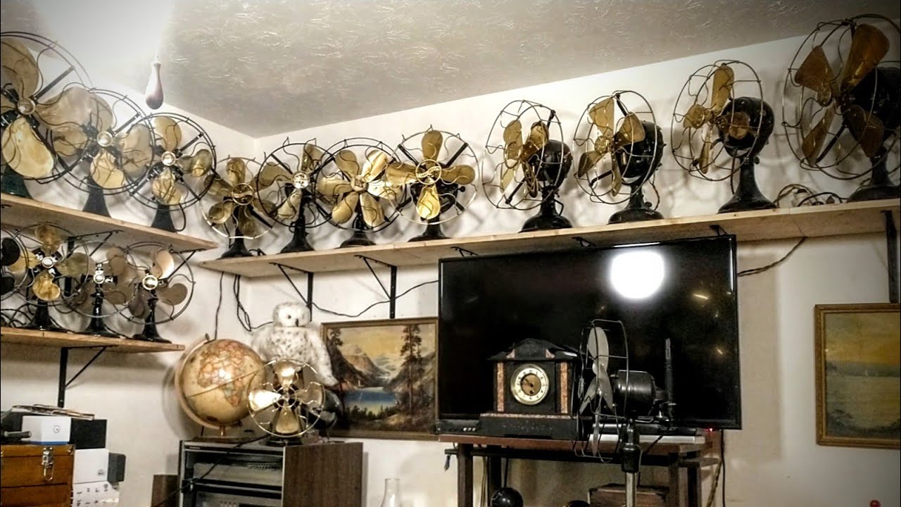 FIFTY -50- Antique Desk Fans Mostly Restored and Some Overhauled ...