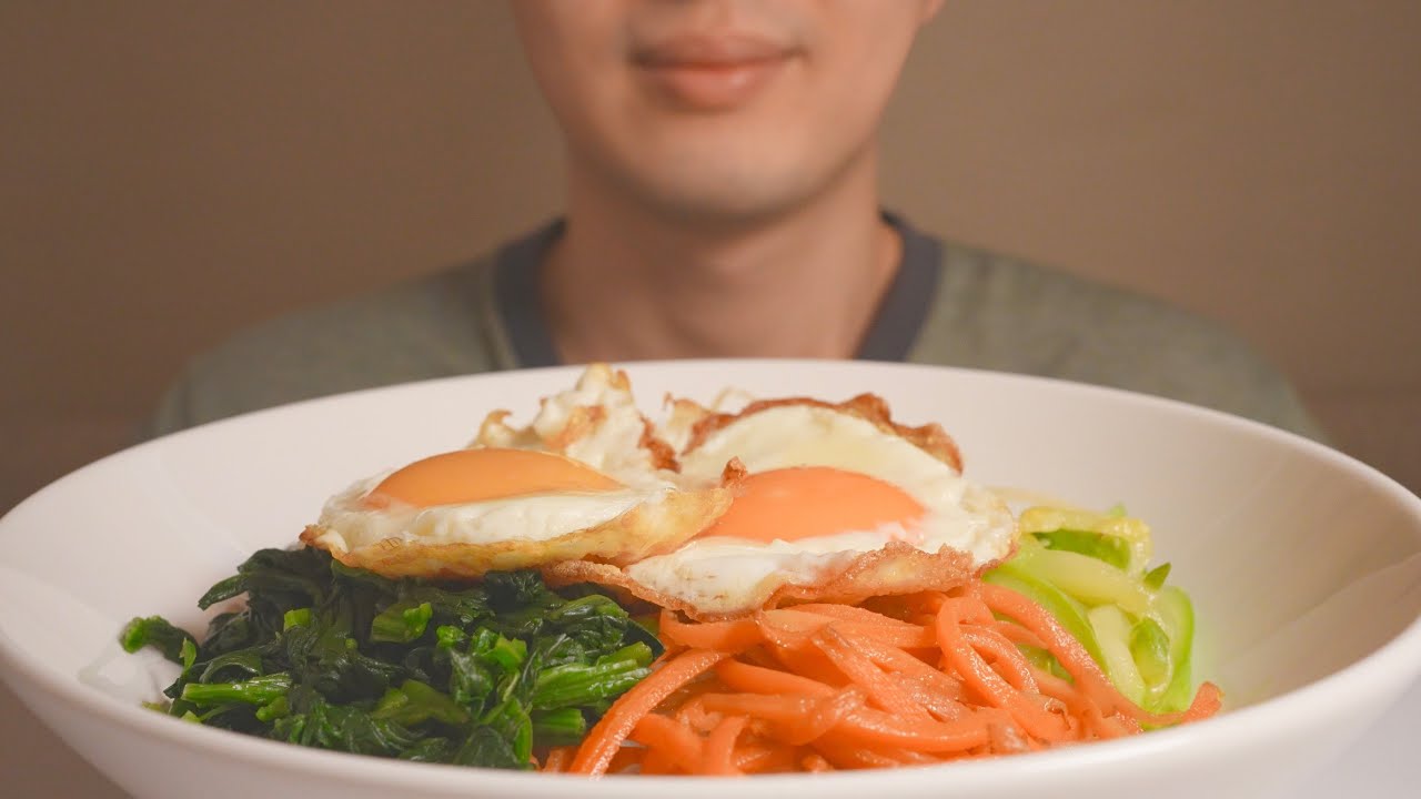 Bibimbap | ASMR EATing - YouTube