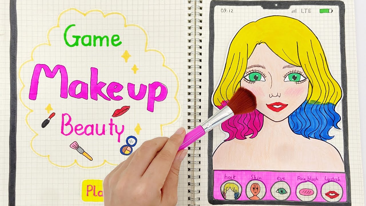 [💸PaperStories💸] Enid Make up 💋 Game Play Make up| Paper cosmetics ...