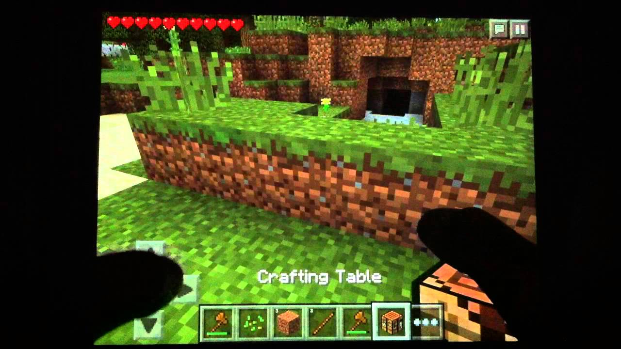 minecraft on iPad mini #1 - YouTube