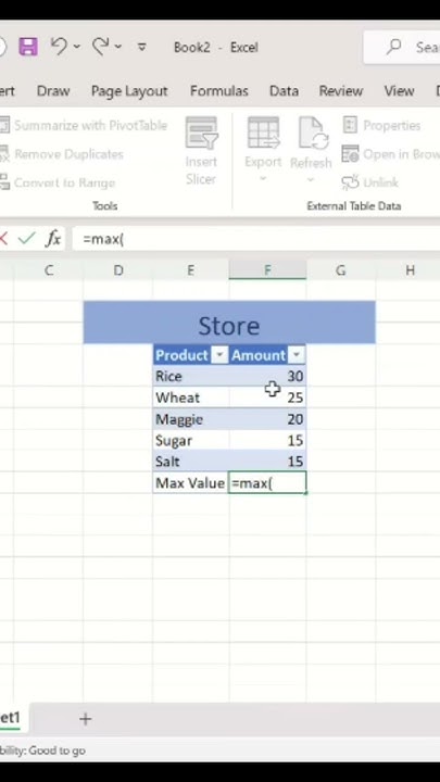 Mastering Excel: Harnessing the Power of the MAX Formula - YouTube