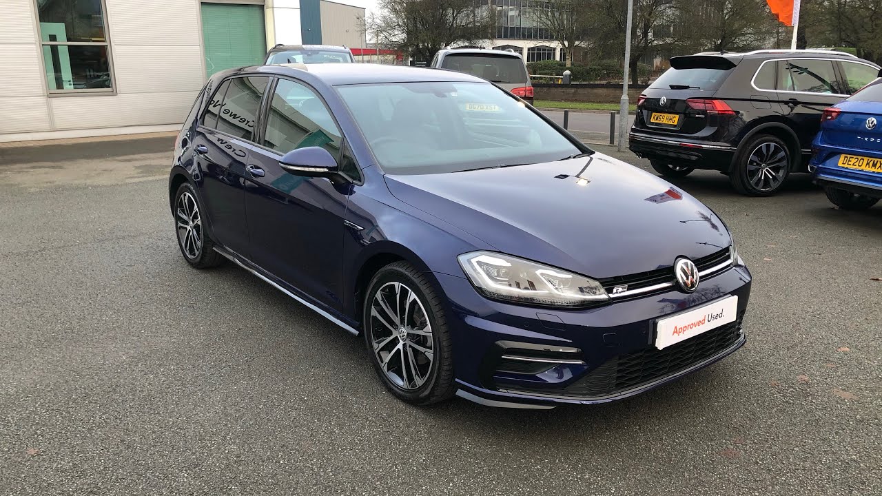 Approved Used VW Golf R-Line Edition 2.0TDI 150PS DSG in Atlantic Blue ...
