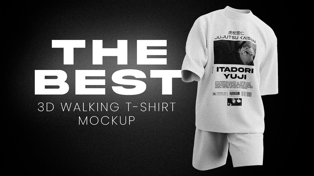 The Best 3D Mockups for Your Clothing Brand | 3D Walking T-Shirt Mockup ...