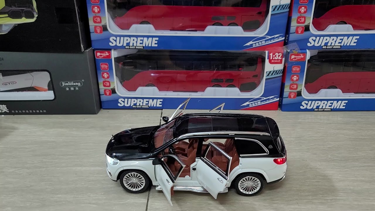 Unboxing of Maybach GLS 600 (White + Black) Chezhi 1/24 scale diecast ...