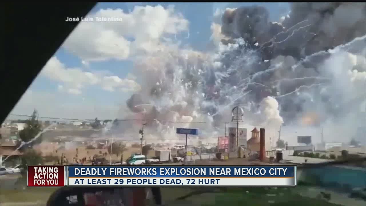 Deadly fireworks explosion near Mexico City - YouTube