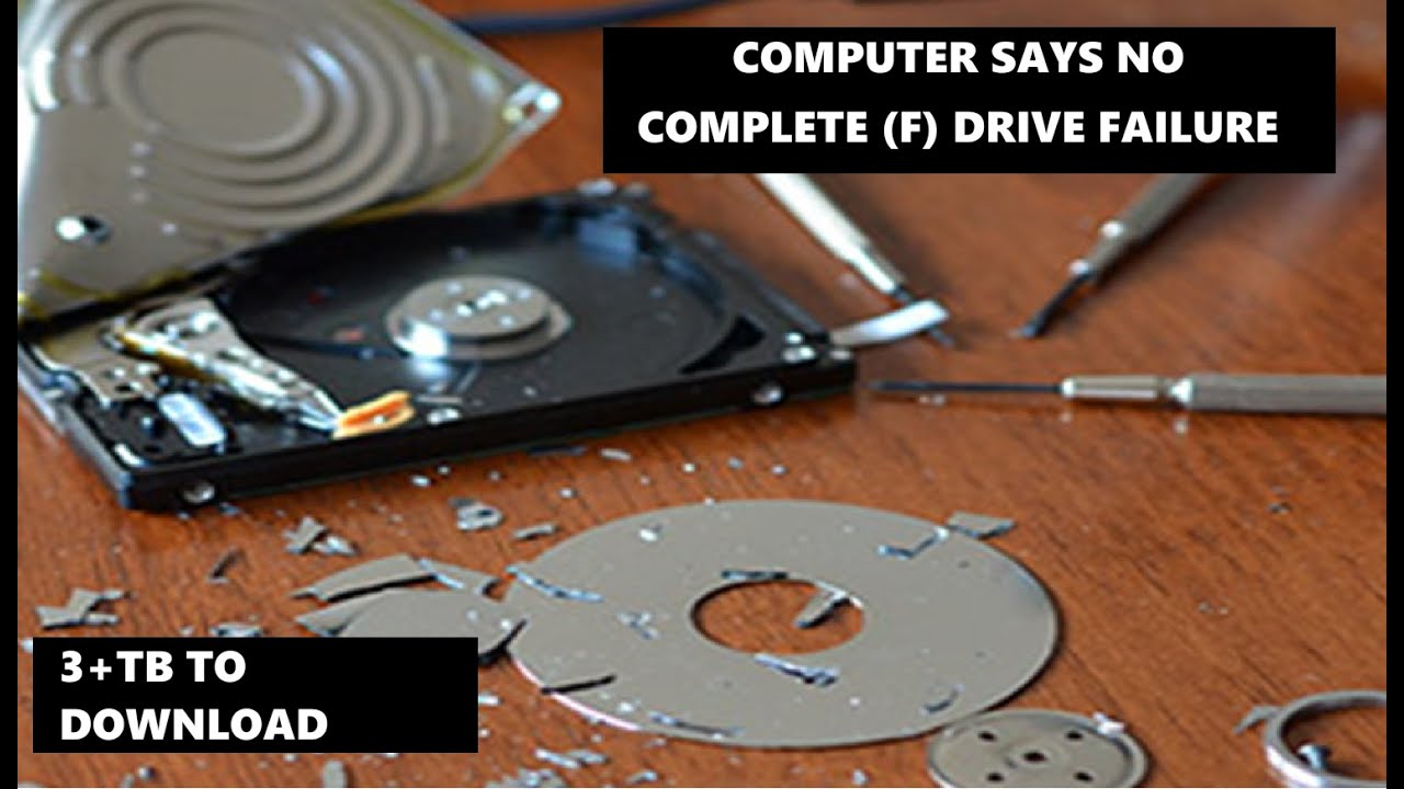 I LOST EVERTHING COMPUTER SAYS NO (F:) DRIVE FAILURE. - YouTube