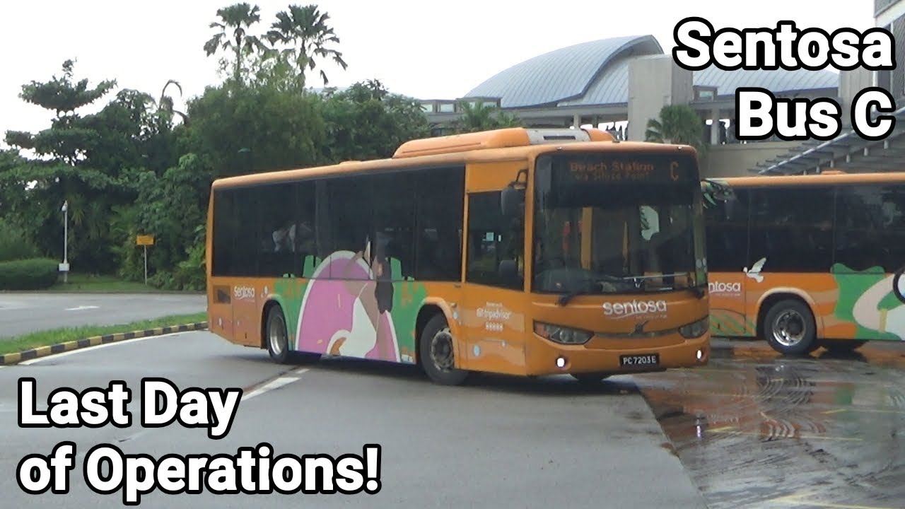 Sentosa Bus C - Last Day of Operations & Ride - YouTube