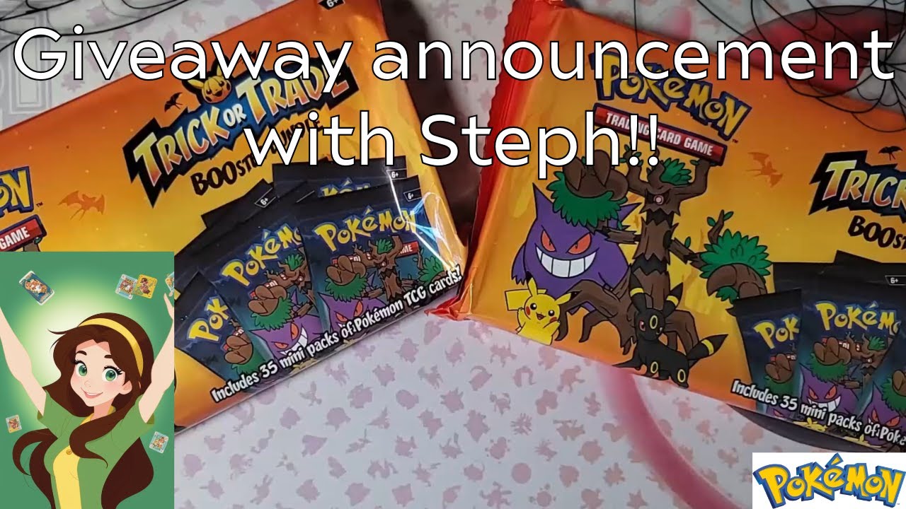 Pokemon Trick or Trade opening and give away announcement with Steph ...