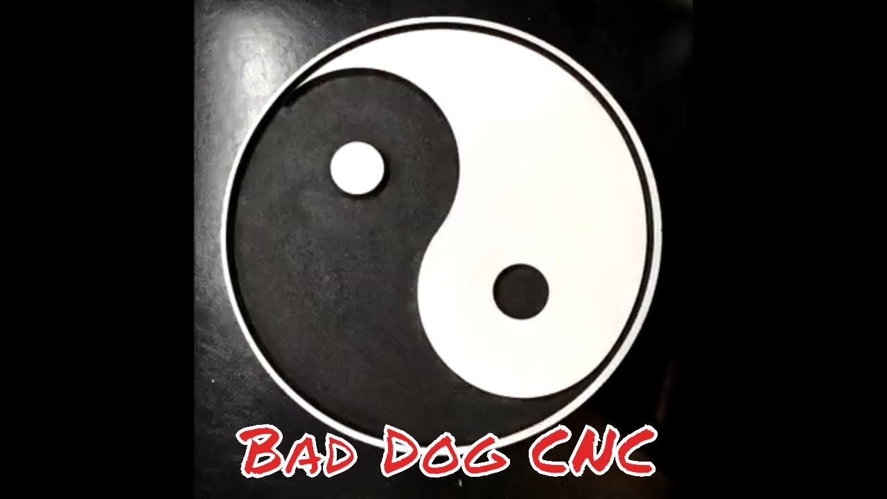 Yin Yang CNC carving - YouTube