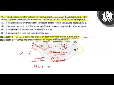 These questions consist of two statements each, printed as statemen... - YouTube