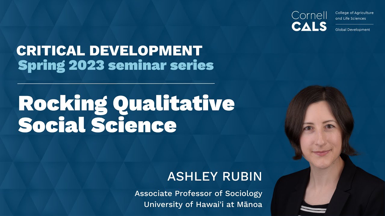 Ashley Rubin: Rocking Qualitative Social Science - YouTube