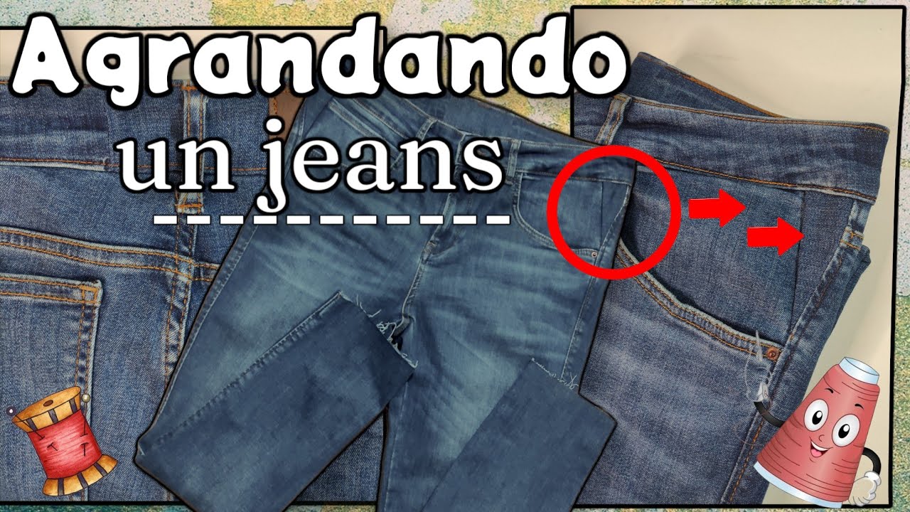 Cómo agrandar un jeans de la cintura 😉 - YouTube