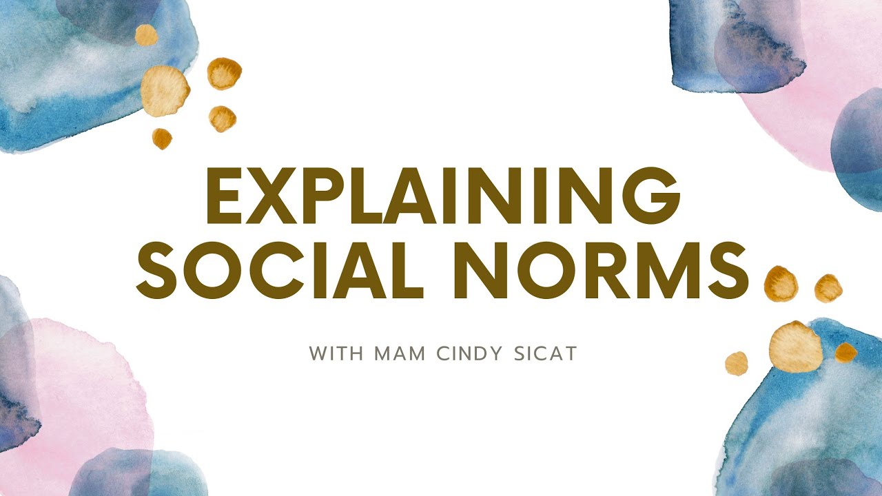 Explaining Social Norms - YouTube