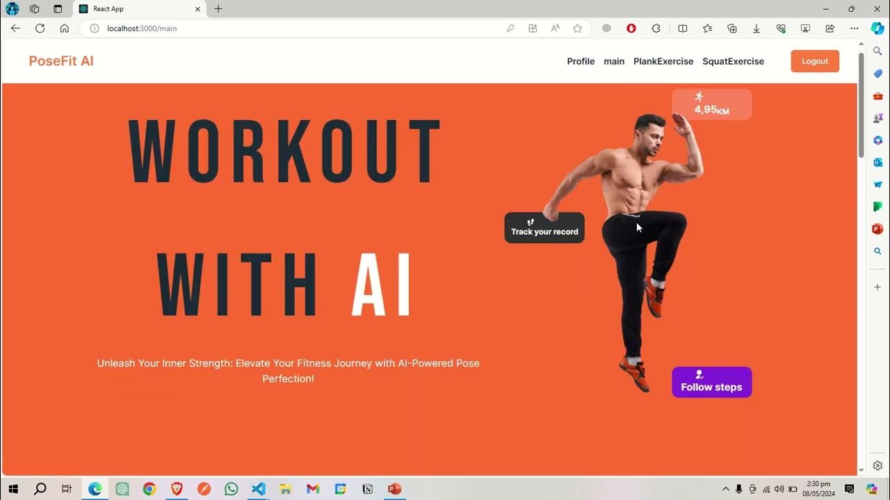 PoseFitAI - AI-Powered Fitness Trainer | React, Flask, PostgreSQL ...