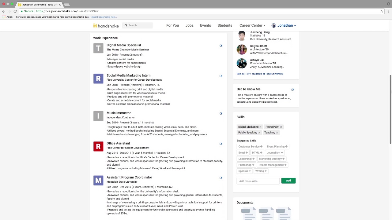 60 Second Handshake Profile Tutorial - YouTube