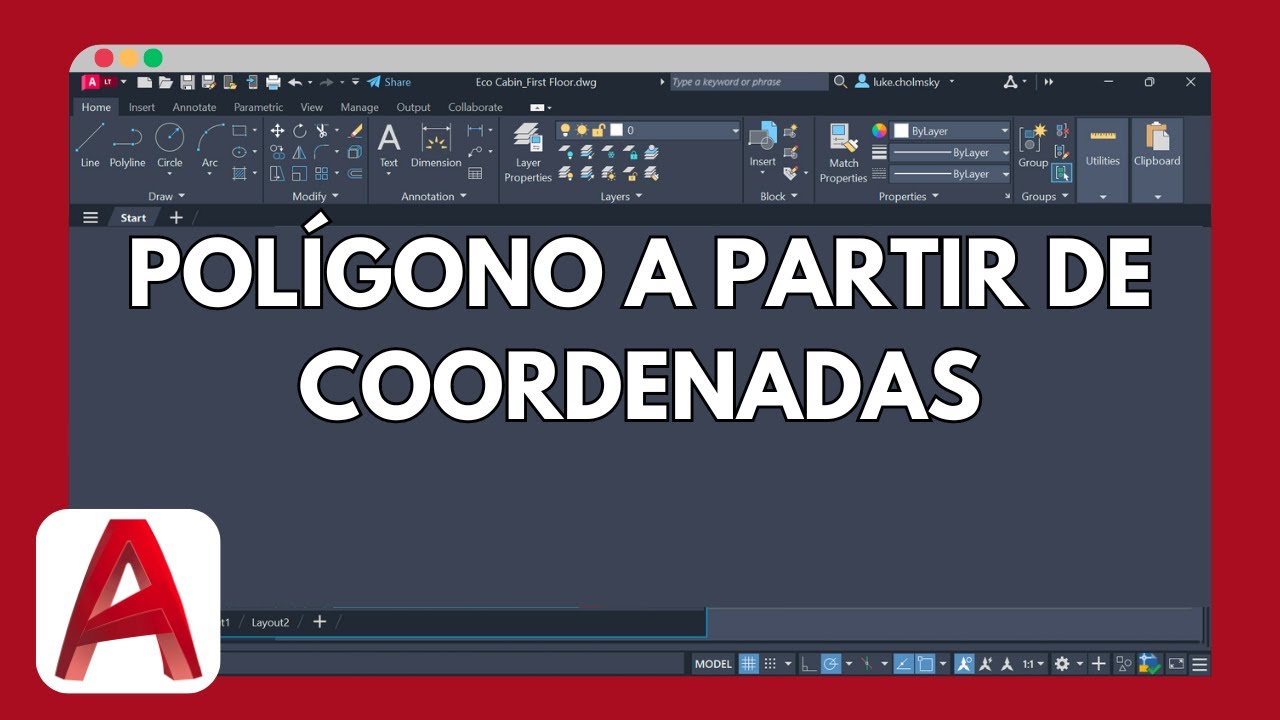 Cómo dibujar un polígono en unas coordenadas concretas en AutoCAD - YouTube