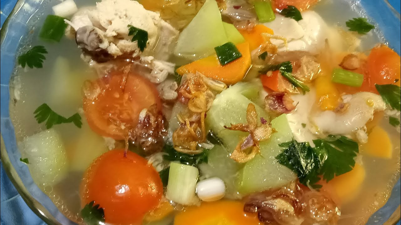 SOP Ayam labu Siam enak dan nikmat - YouTube