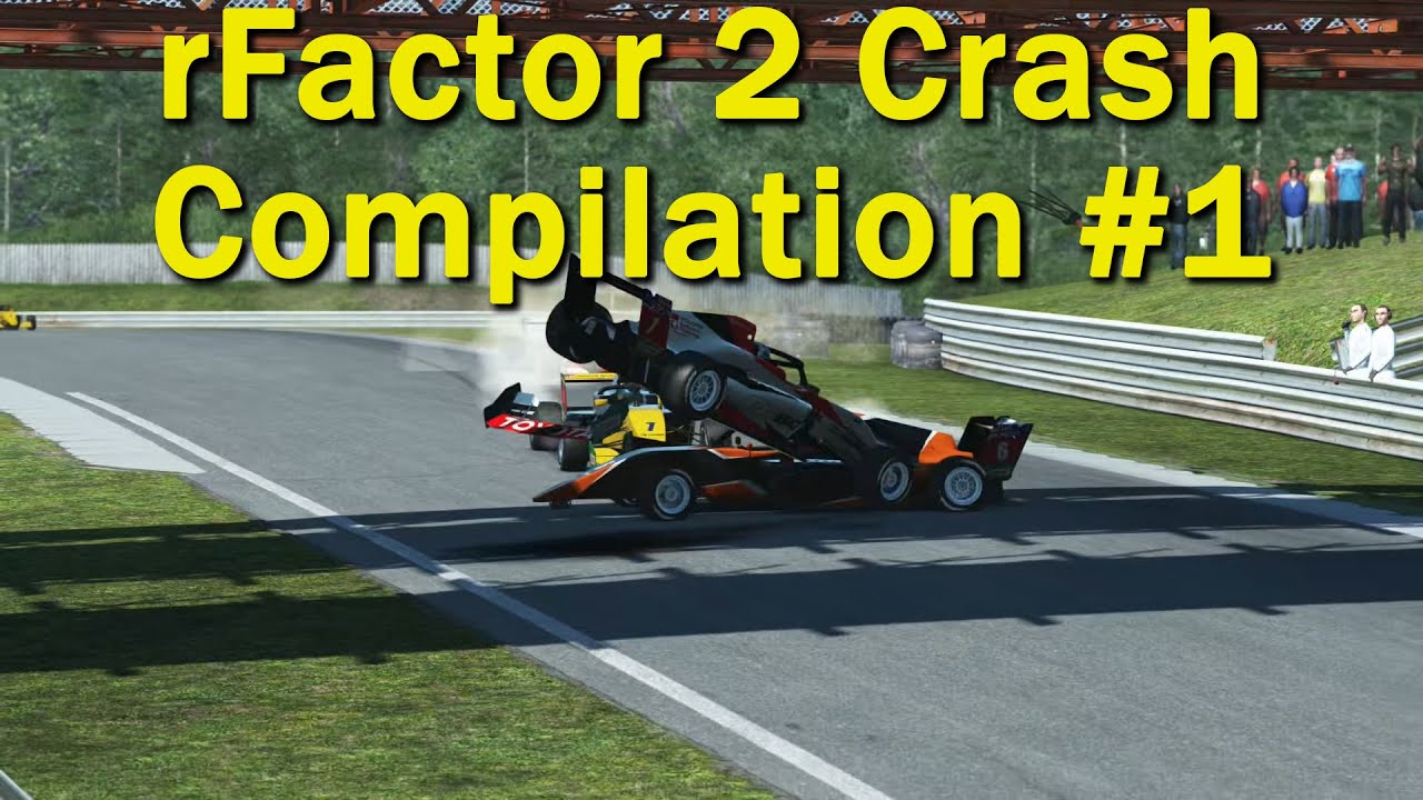 rFactor 2 Crash Compilation #1 - YouTube