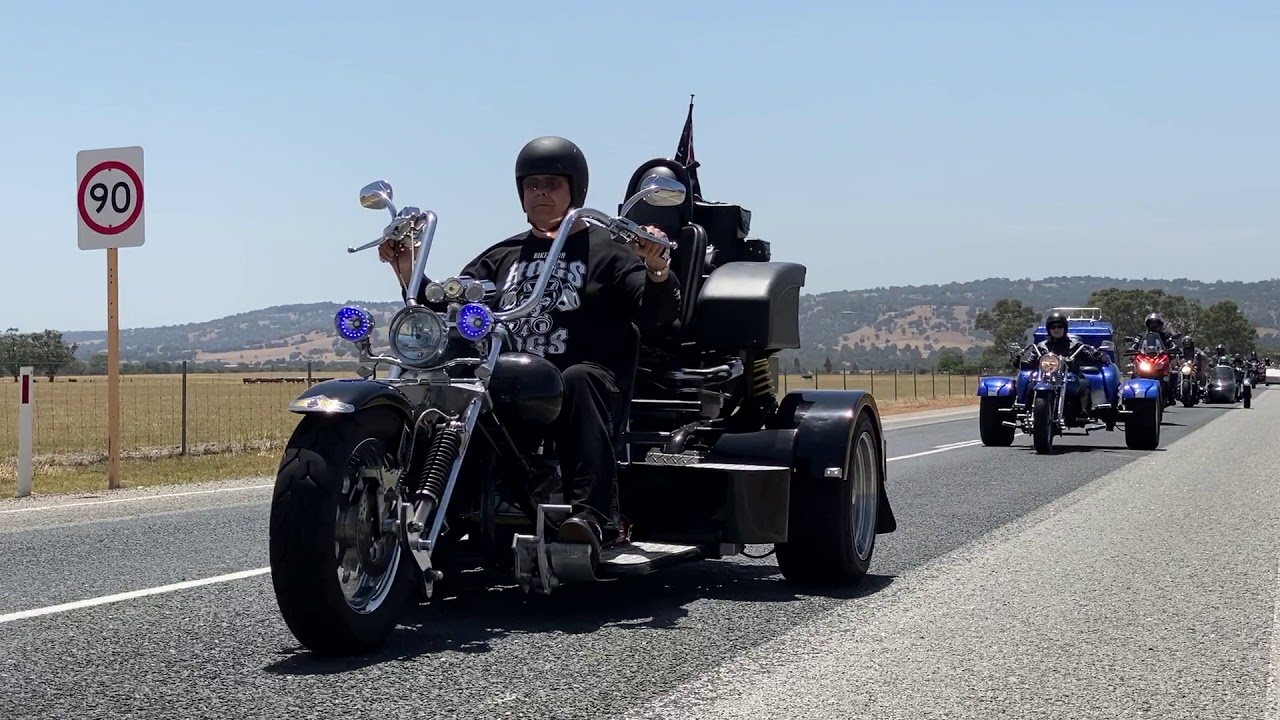 Bikers on Hogs for dogs Motorbike Cruise Perth - YouTube