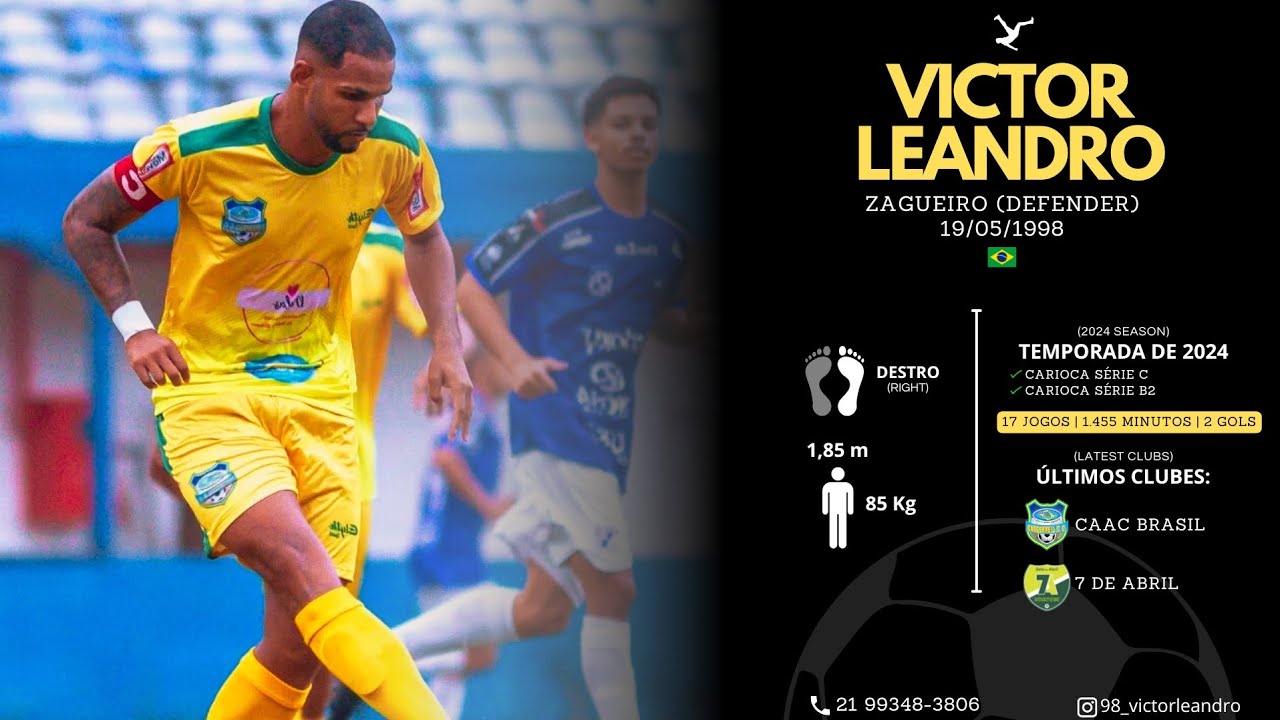 Victor Leandro - Zagueiro (Temporada 2024) - YouTube
