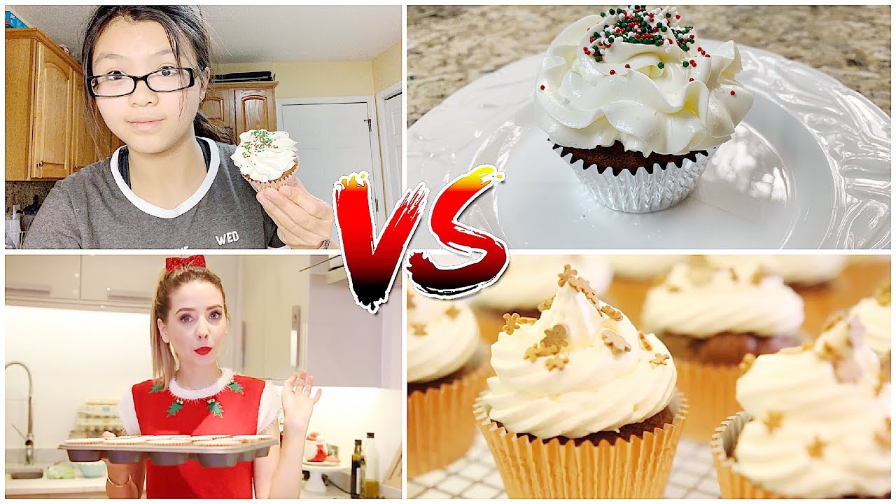 I tried following Zoella's Gingerbread Cupcake Recipe - YouTube