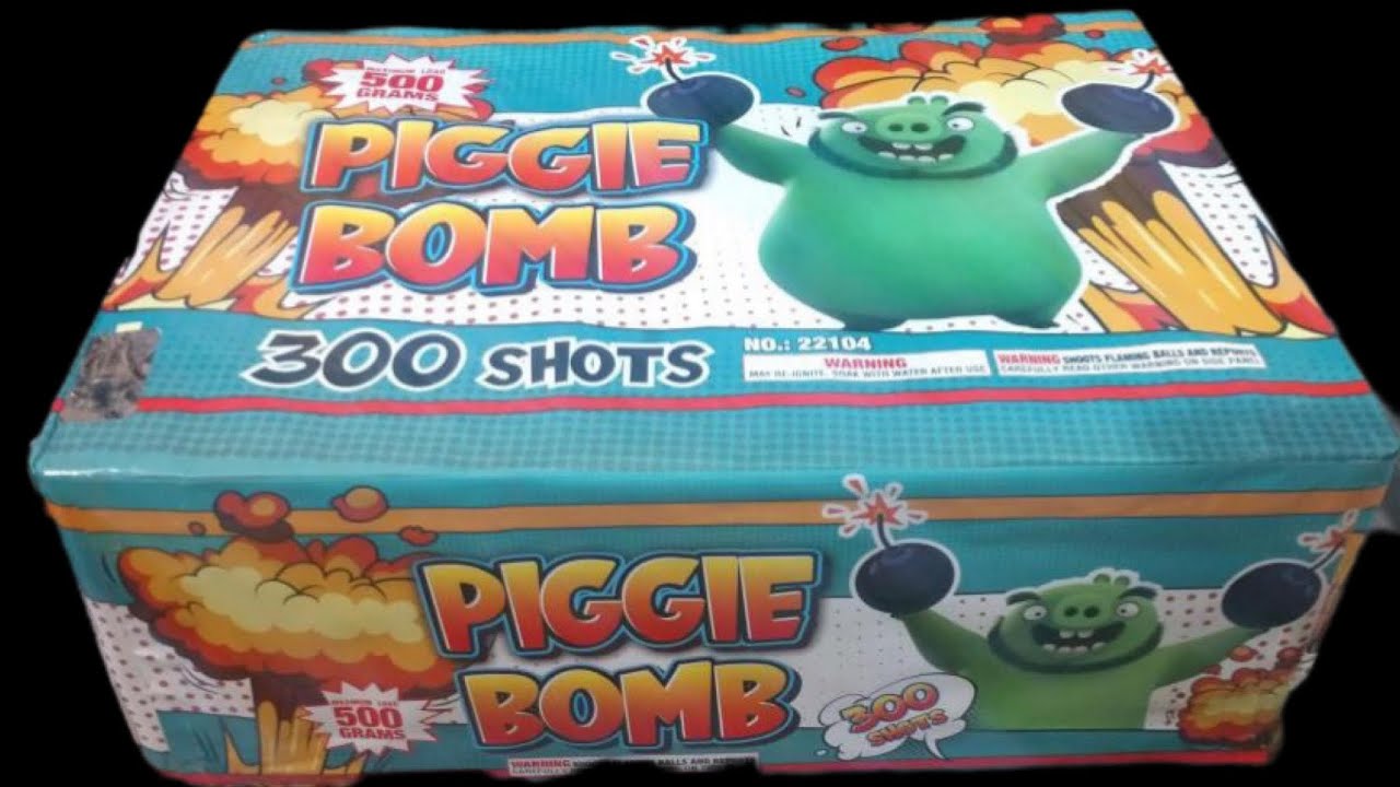 Piggie Bomb 300 Shots (🤫brand) #cakes #demos #fireworks #pyrotechnics # ...